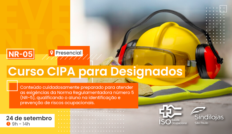 24/09/2025 - Curso CIPA para designados | Sindilojas